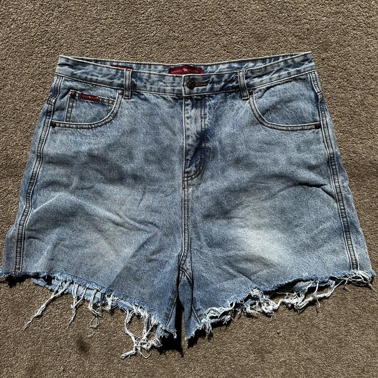 Ringers Western Denim Shorts - Size 16 Brand New - Depop