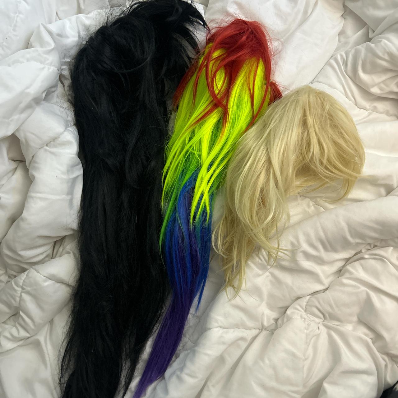 3 wigs included anime cosplay wigs - Depop