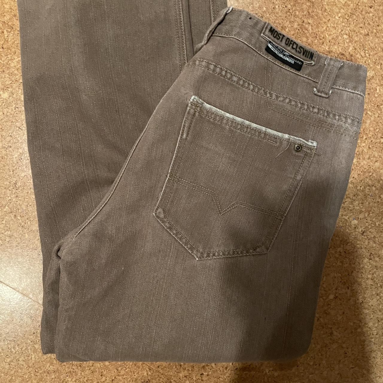 Washed brown vintage work pants Excellent condition... - Depop