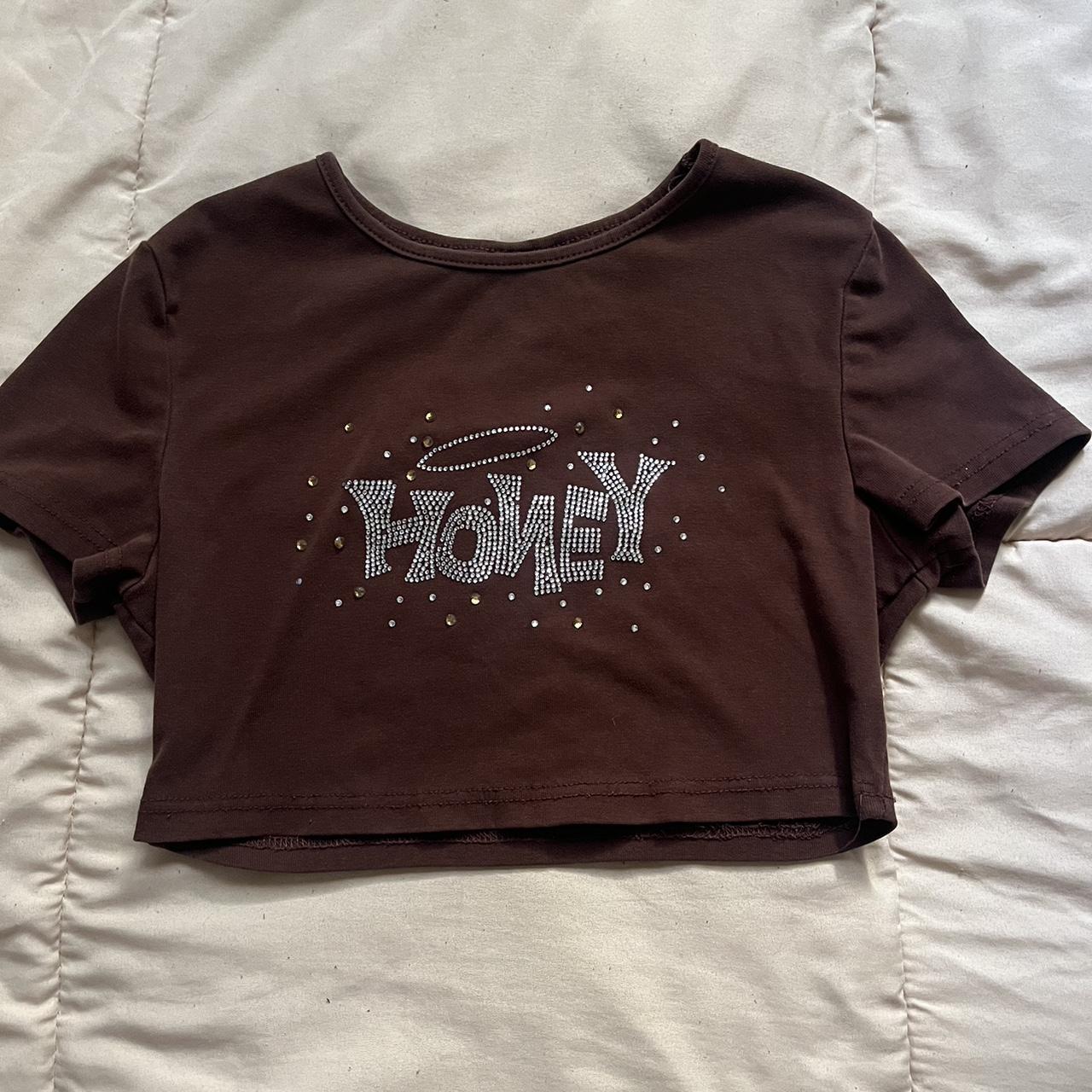 y2k honey rhinestone bratz crop top