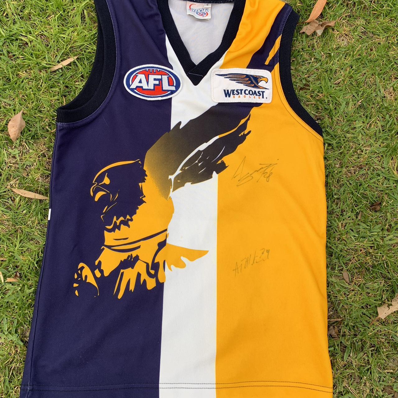 Vintage signed 2000s West Coast Eagles AFL footy... | Depop