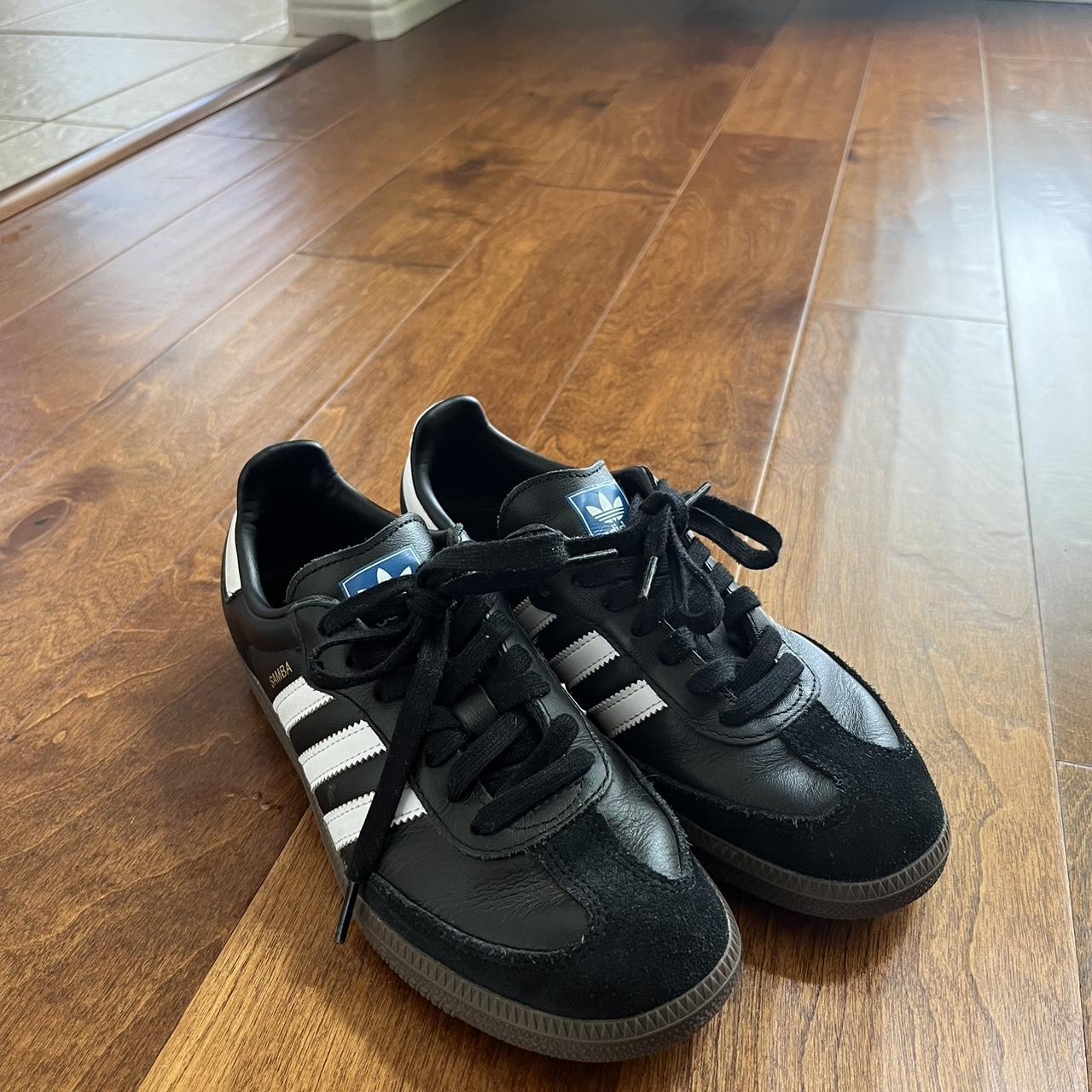 Black Adidas Sambas Size womens 6 - Depop