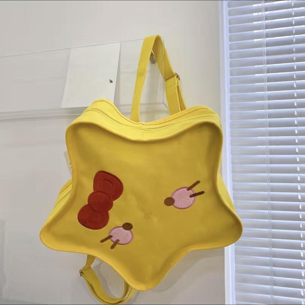 yellow hello kitty star shaped bag 💛 adorable,... - Depop