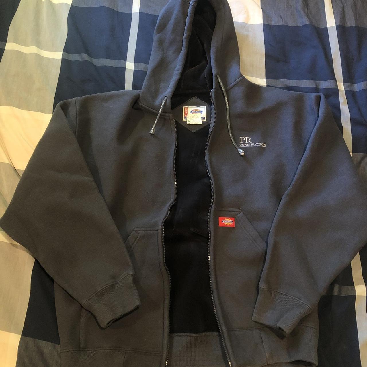 Dickies Men's Grey and Black Jacket | Depop