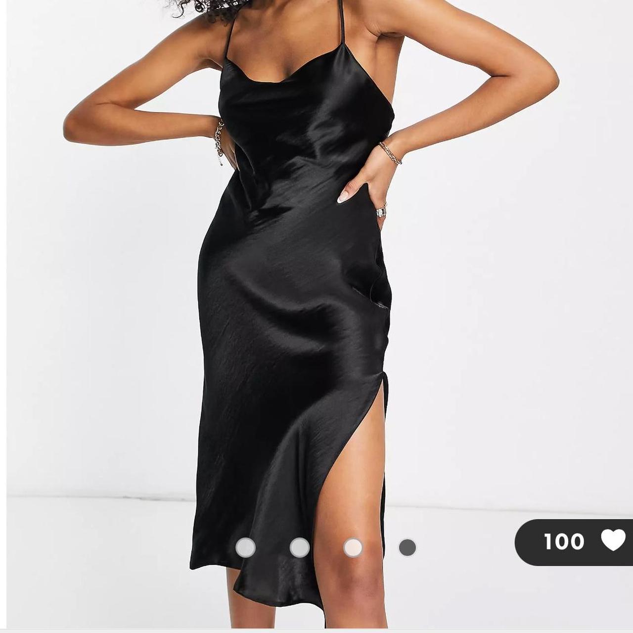 Asos LBD (little black dress) black cami middie slip... - Depop