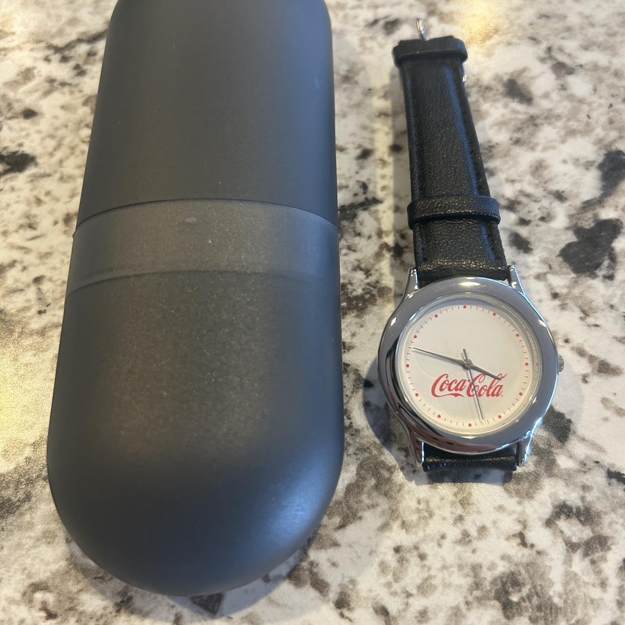 Coca-Cola Men's Black and White Watch | Depop