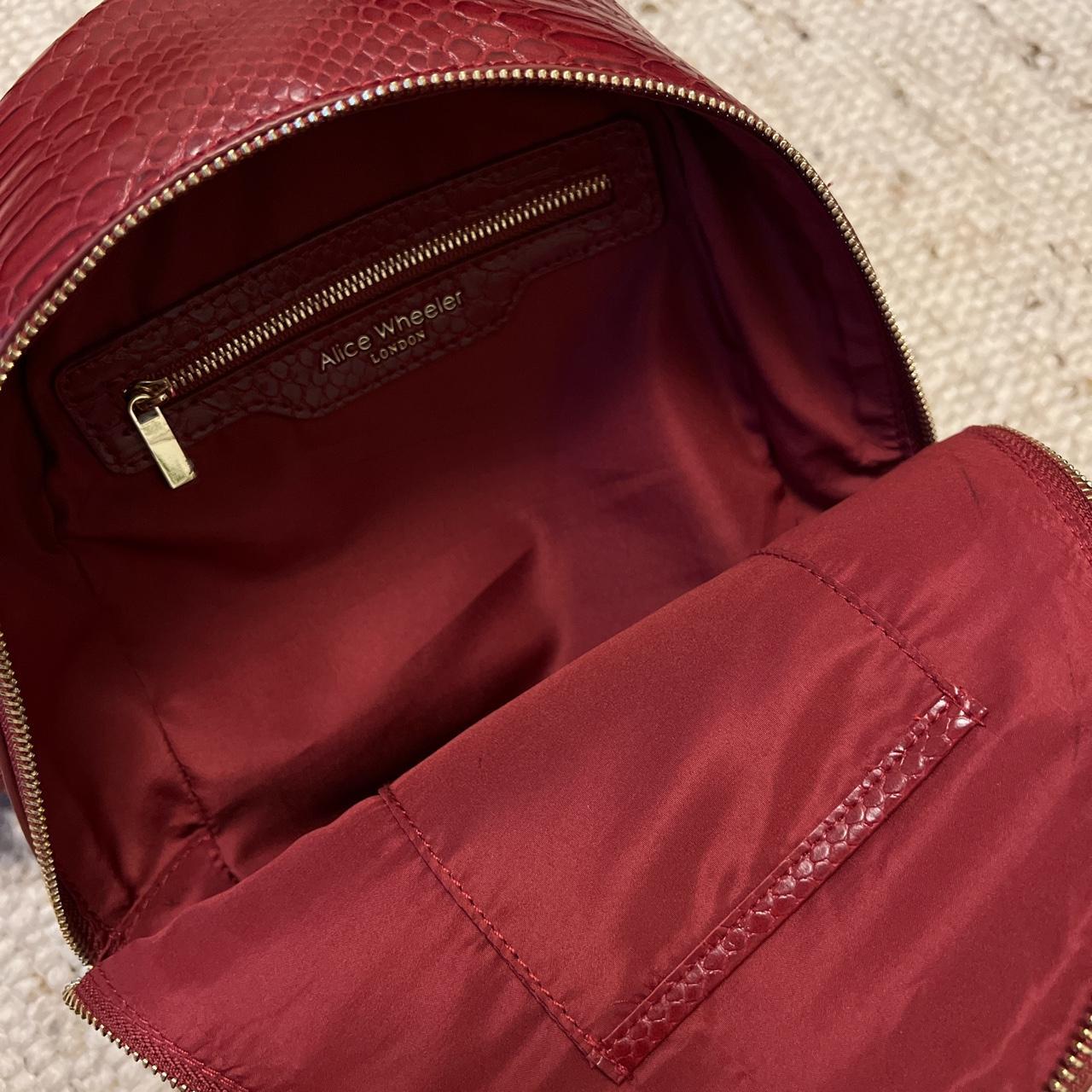 Alice Wheeler backpack. RRP £44.99 Luxury red croc... - Depop