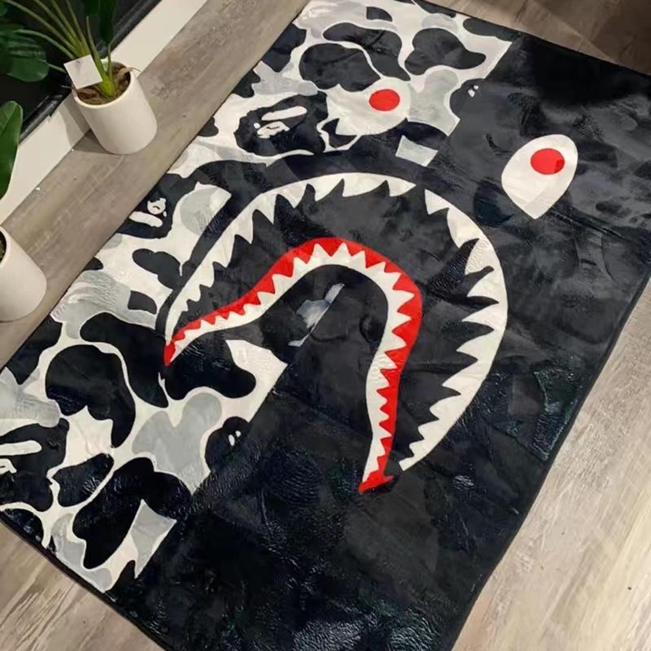 Sprayground shark head rug Measurements 59" x... - Depop