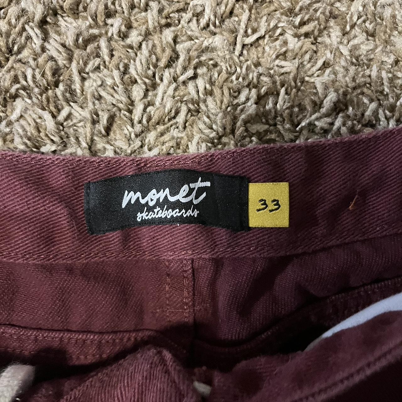 •Monet baggy jeans •Sick burgundy color •Lace up... - Depop