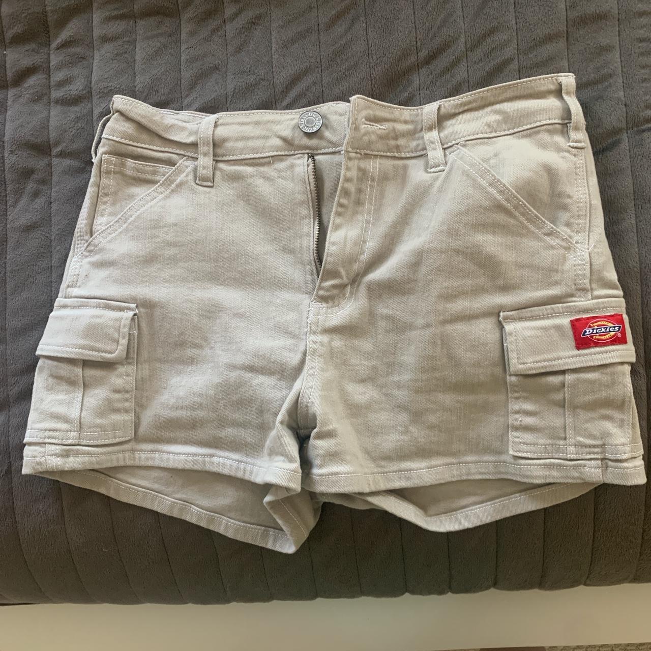 khaki dickies mini cargo shorts #dickies #cargos... - Depop