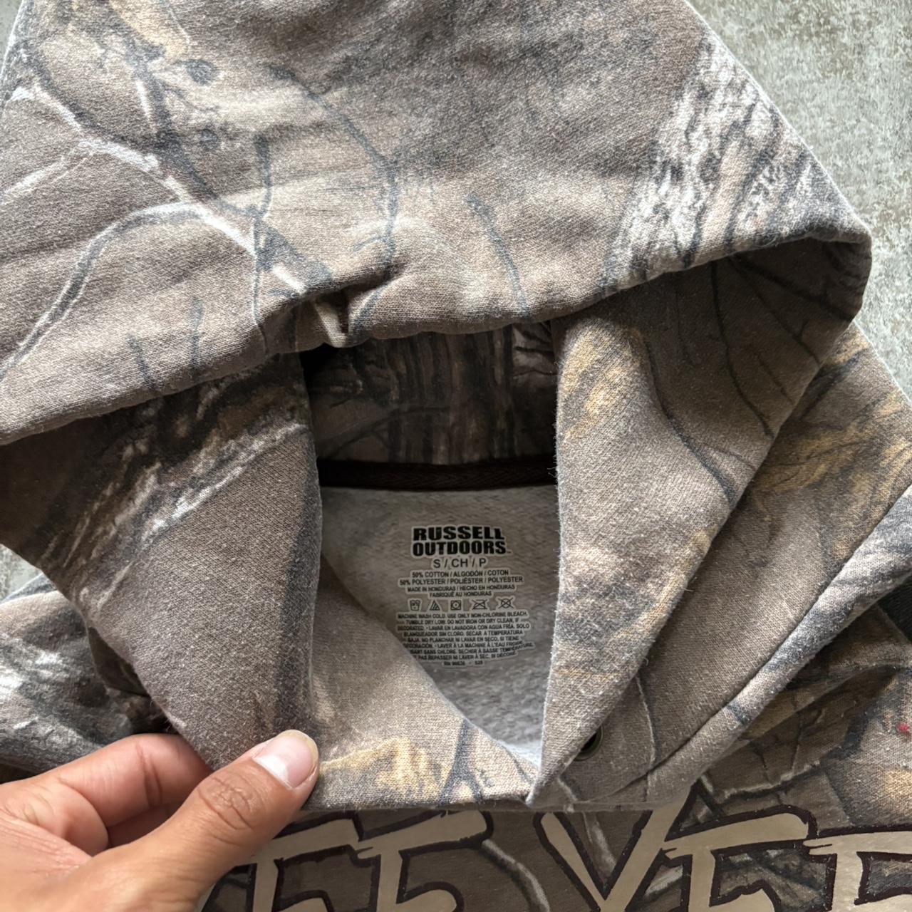 Vintage 90’s Camouflage Realtree Heavyweight Hoodie... | Depop