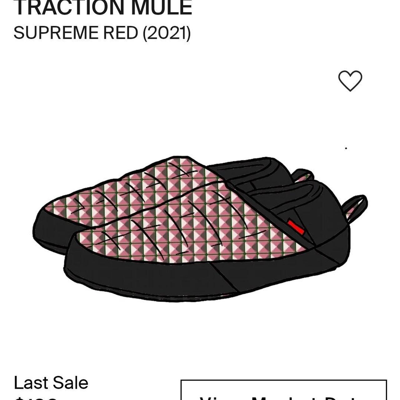 Supreme traction mule red - Depop