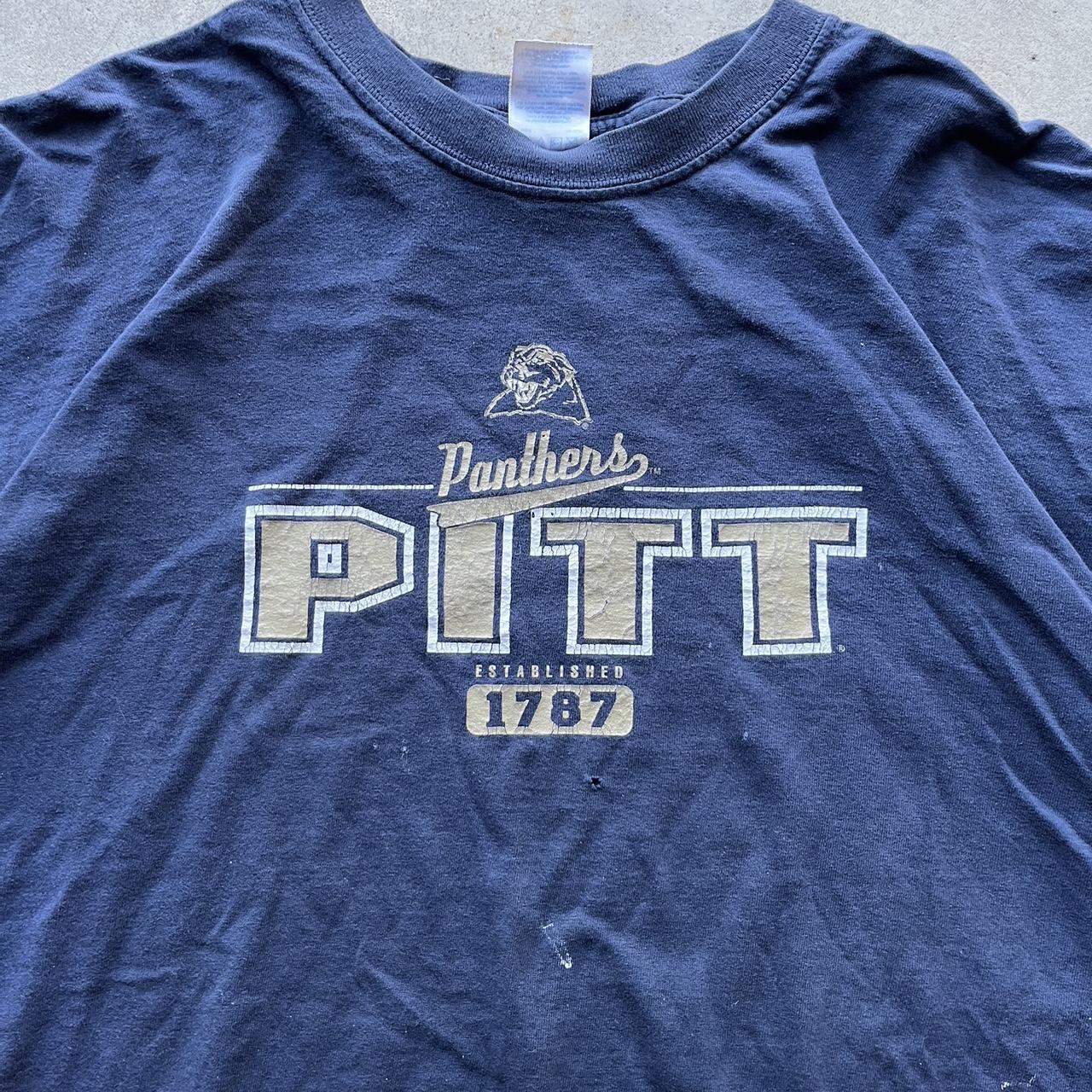 Vintage thrashed and stained pitt shirt Any... | Depop