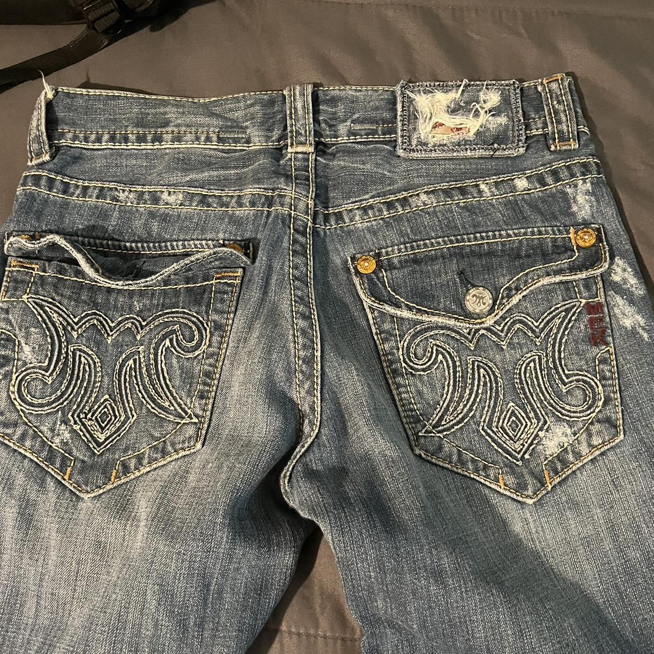 MEK DENIM USA jeans - size 30/34 Nice design jeans... - Depop