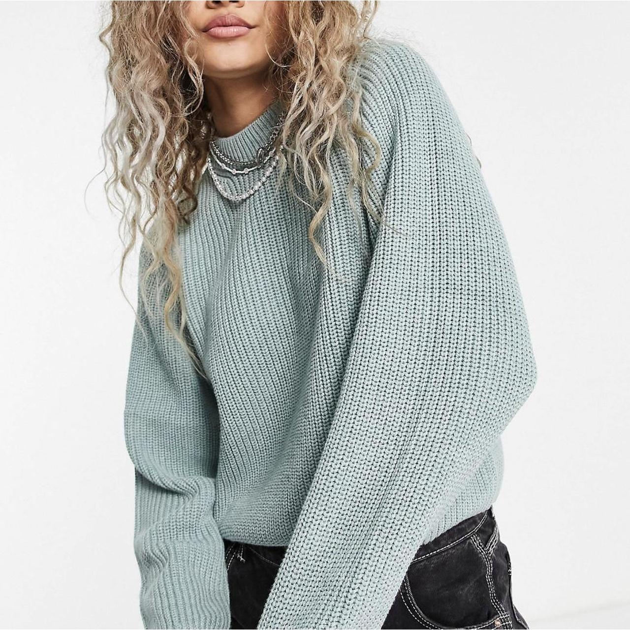 Weekday Women's Green Sweatshirt | Depop