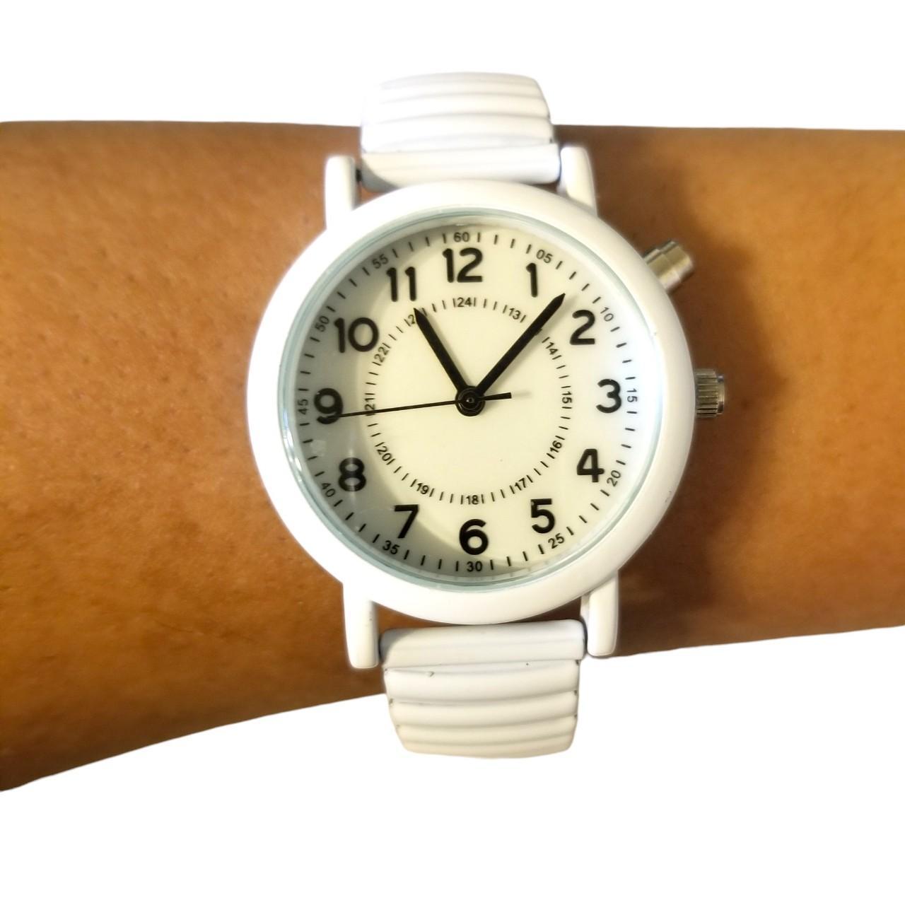 White Night Light Quartz Stretch Band Casual Fashion... - Depop