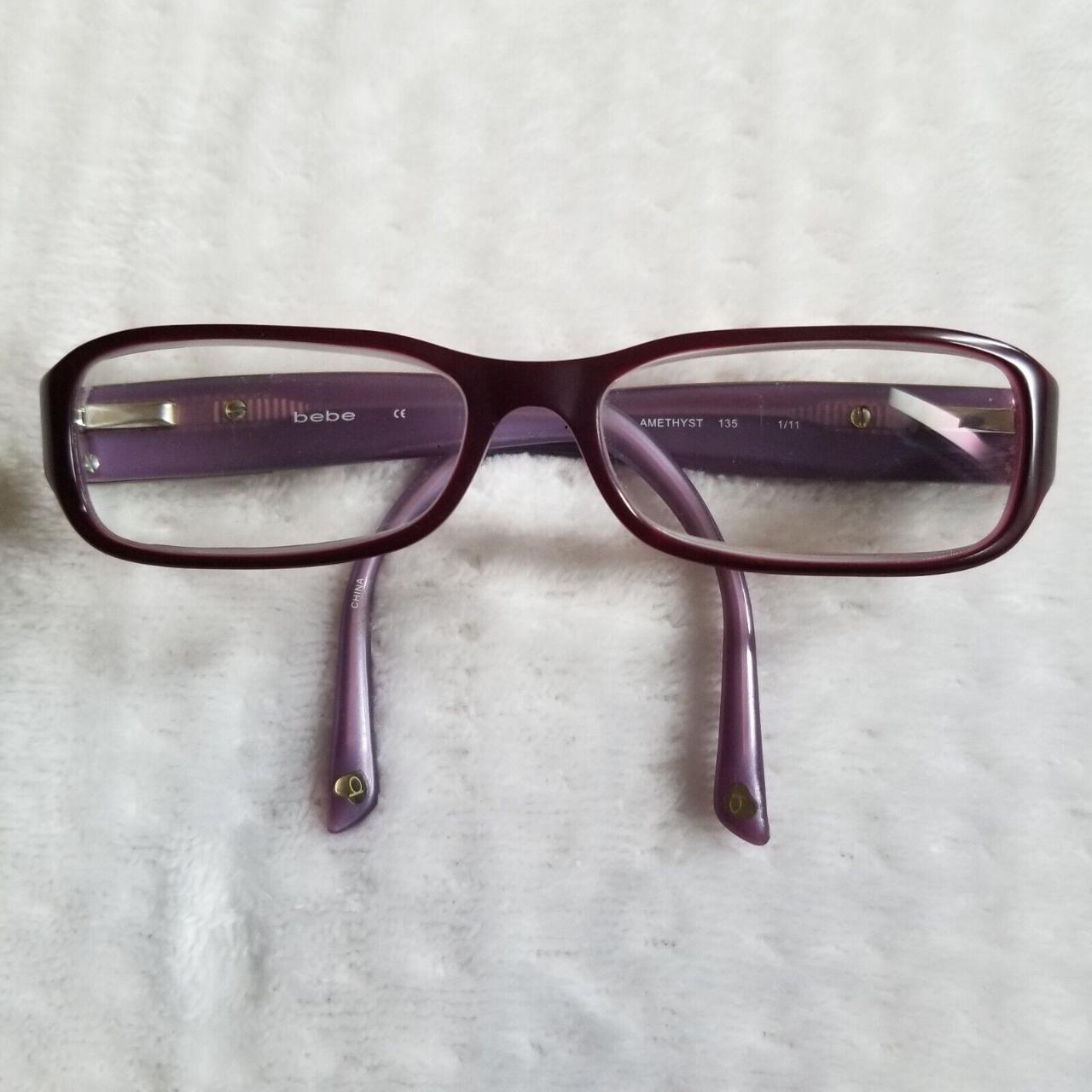 Bebe Women's Adored BB5006 Amethyst Purple Eyeglass... - Depop