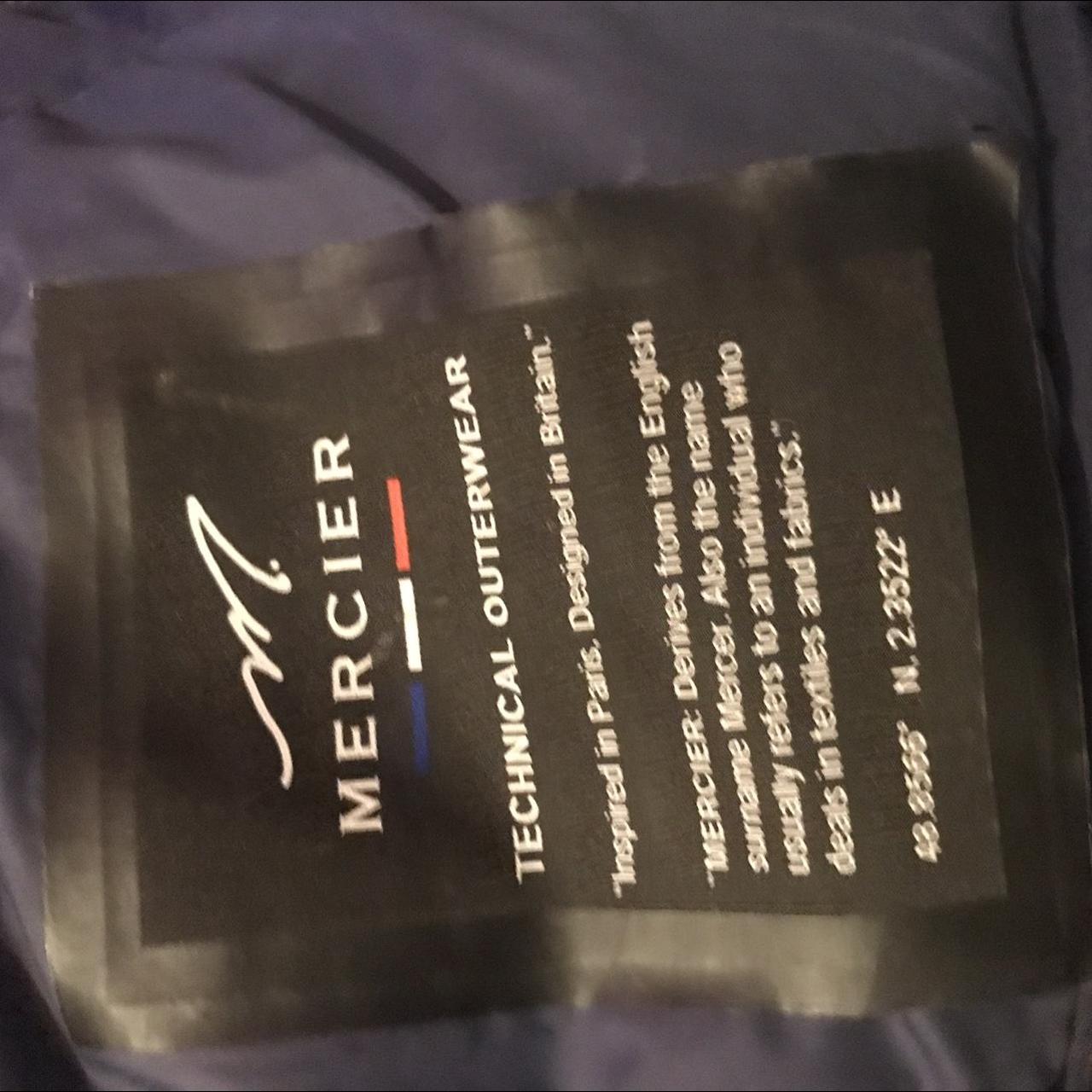 Blue Mercier Puffer Jacket Size L Zip is broken on... - Depop