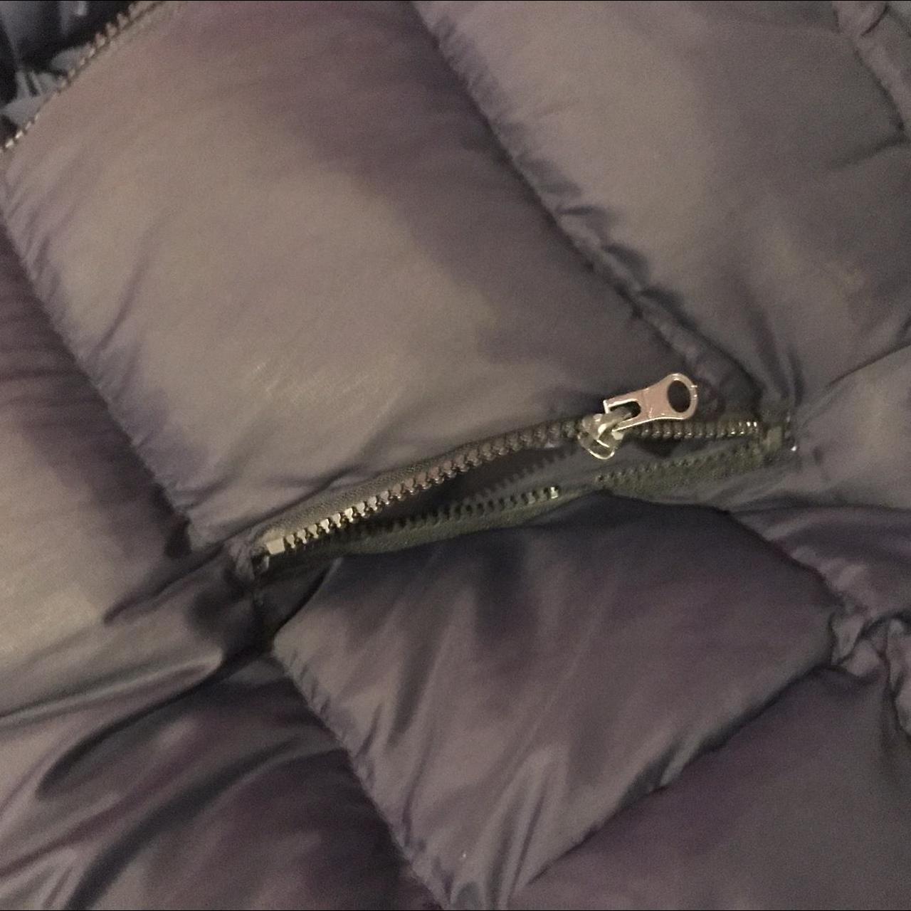 Blue Mercier Puffer Jacket Size L Zip is broken on... - Depop