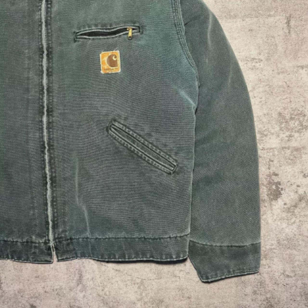 J43 HTG Carhartt Detroit Jacket medium vintage... - Depop