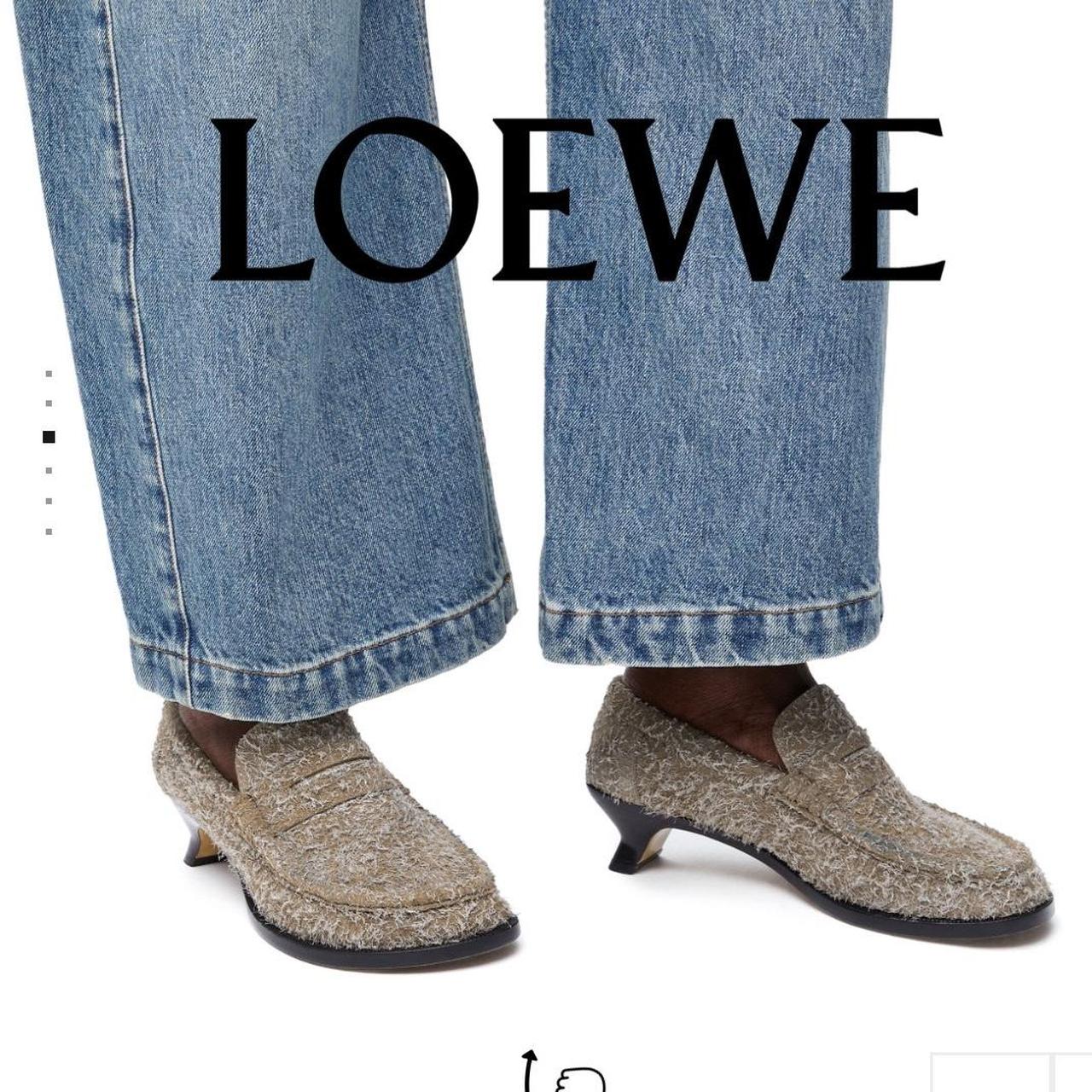 Loewe Campo Loafer in brushed suede khaki colorway... | Depop