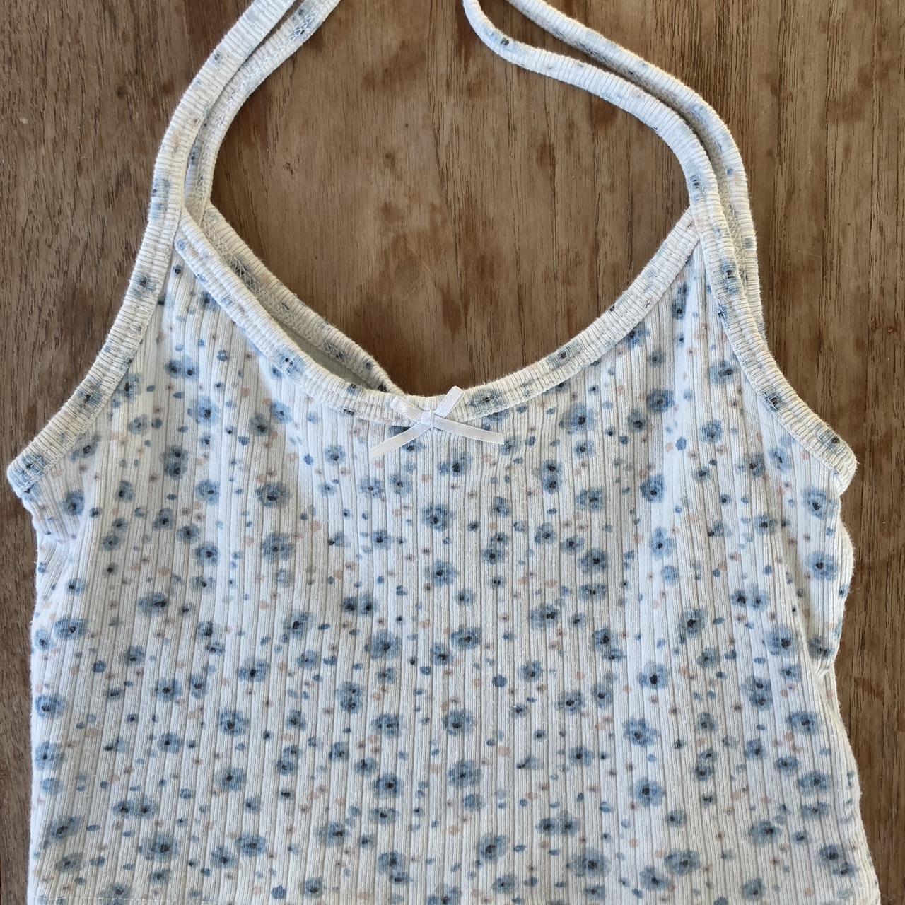 Brandy Melville flower tank top Super cute!! I’m... - Depop