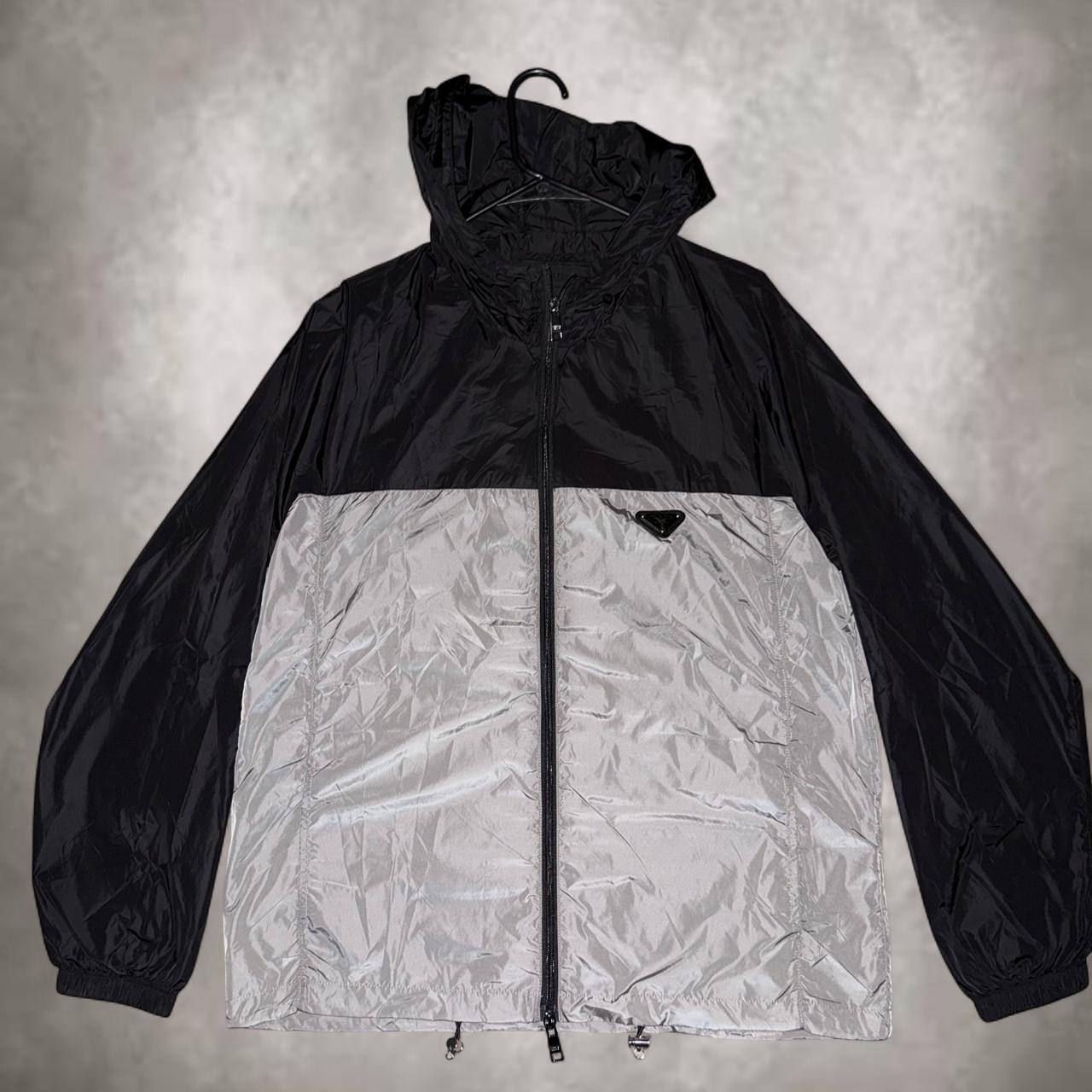 🔥 Reflective Prada nylon windbreaker 🌬️⚡️ 🌓 Perfect... | Depop