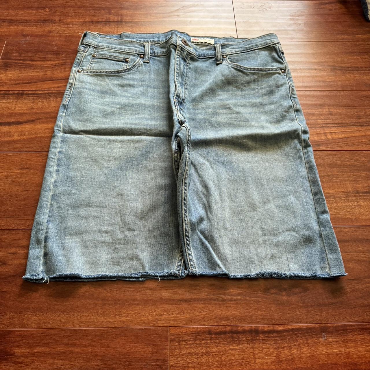 Distressed jorts Measurements shown in... - Depop