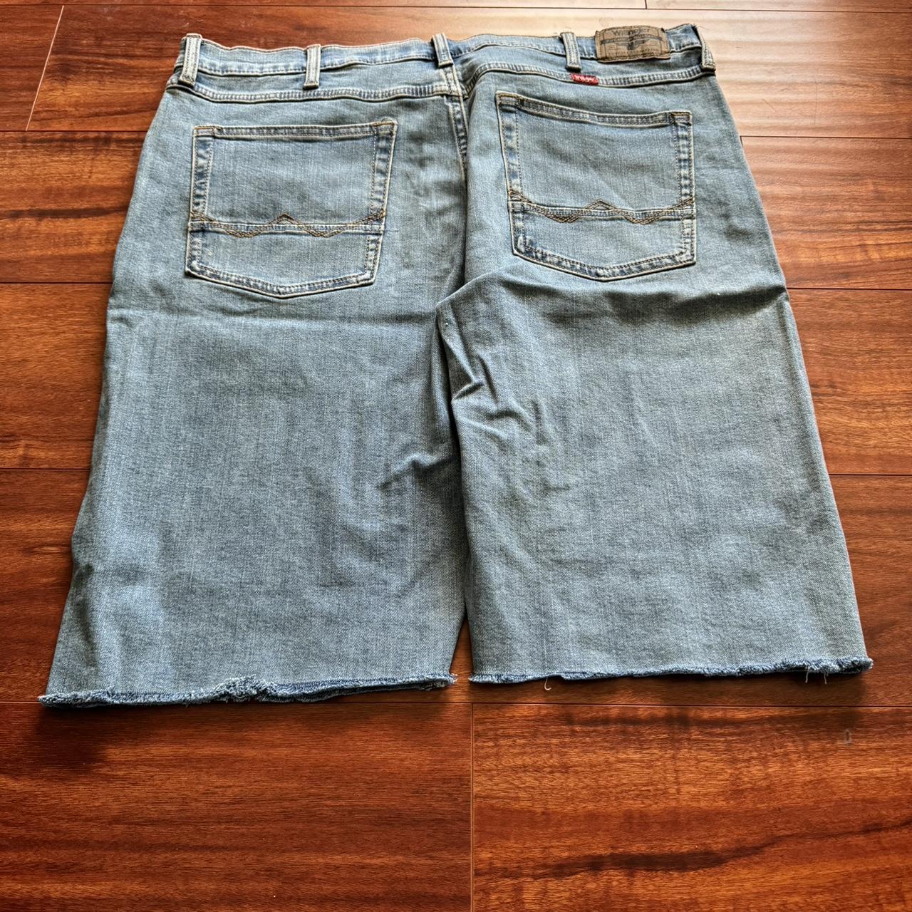 Distressed jorts Measurements shown in... - Depop