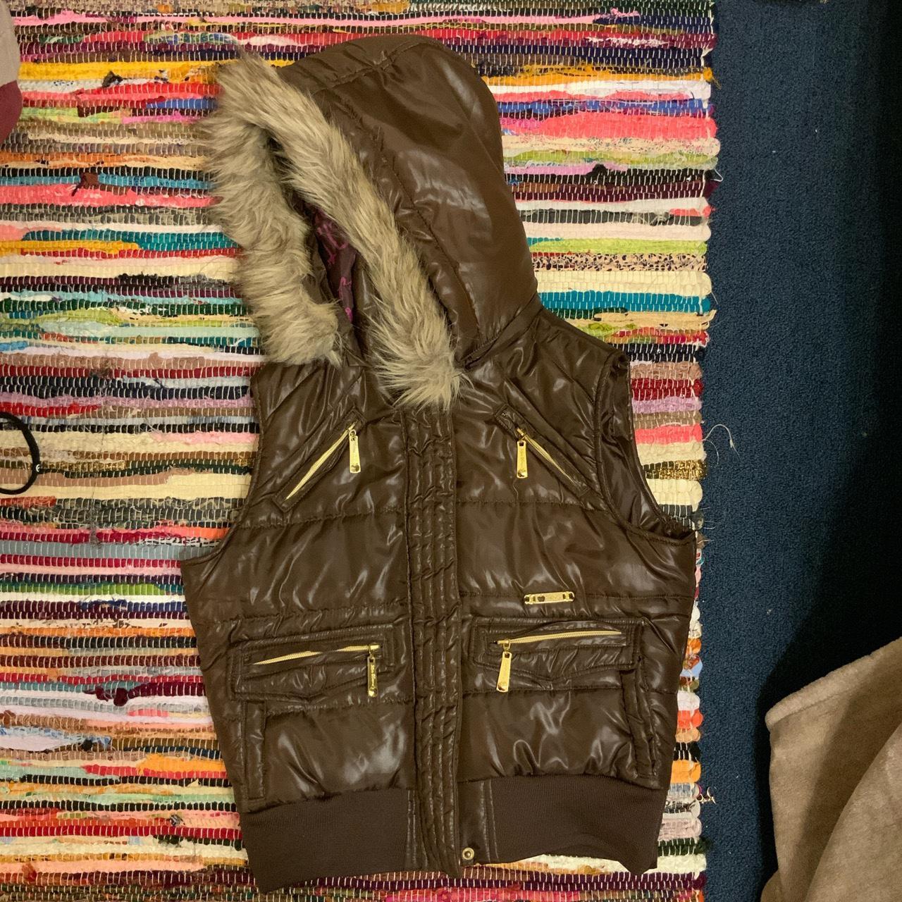 - Apple Bottoms Puffer Vest W/ Fur - Got from a... - Depop