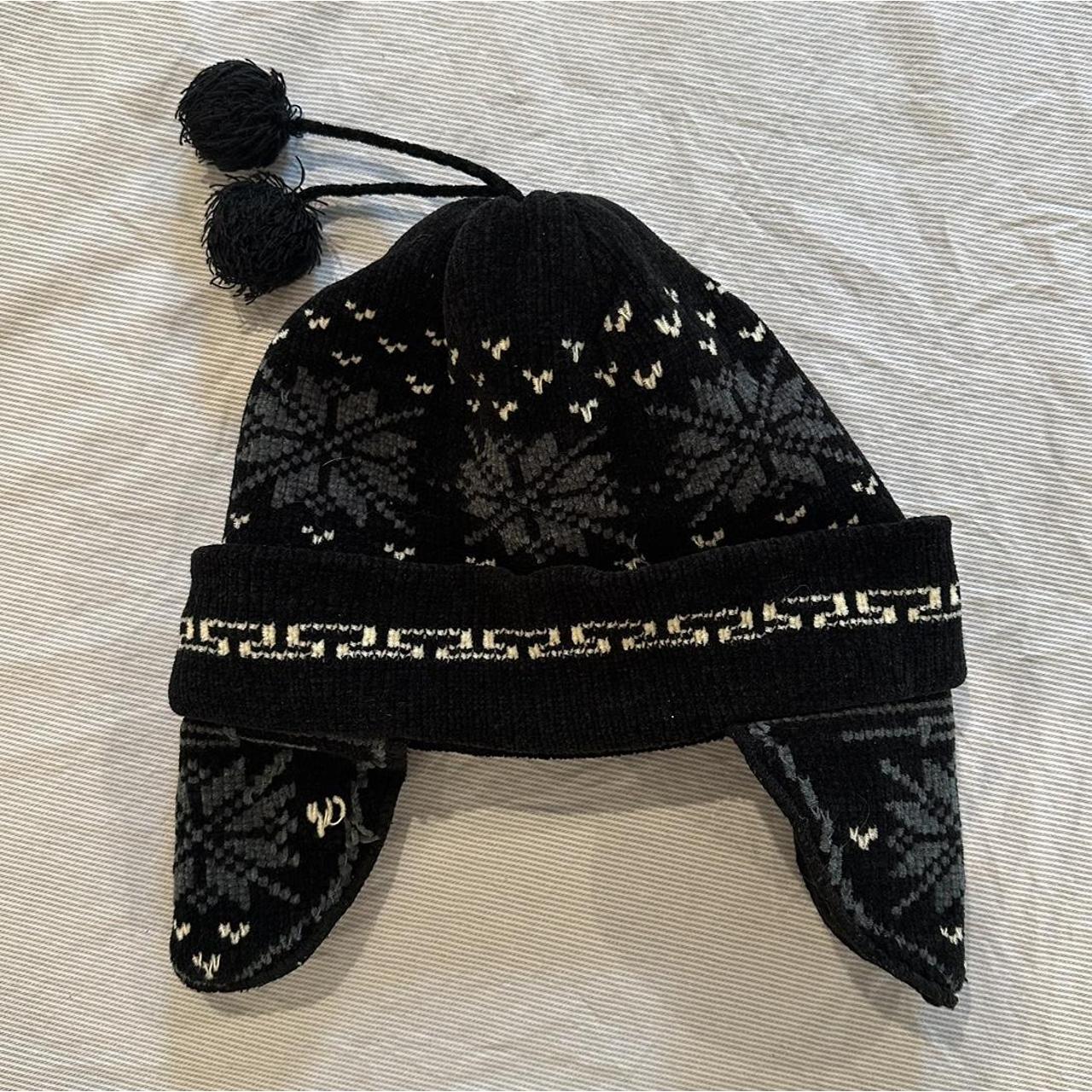 Norwegian Style hat Ear flaps and pom-poms - Depop