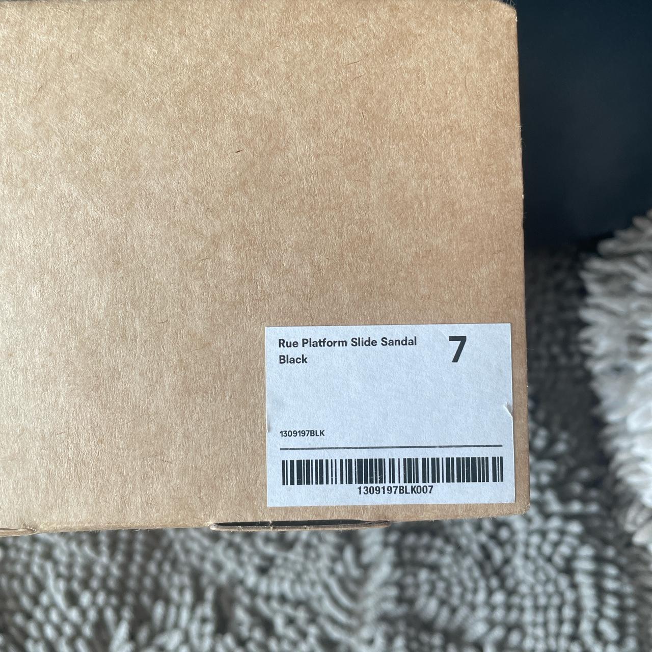 Reformation Rue Platform Slide Sandal - Black Size... - Depop