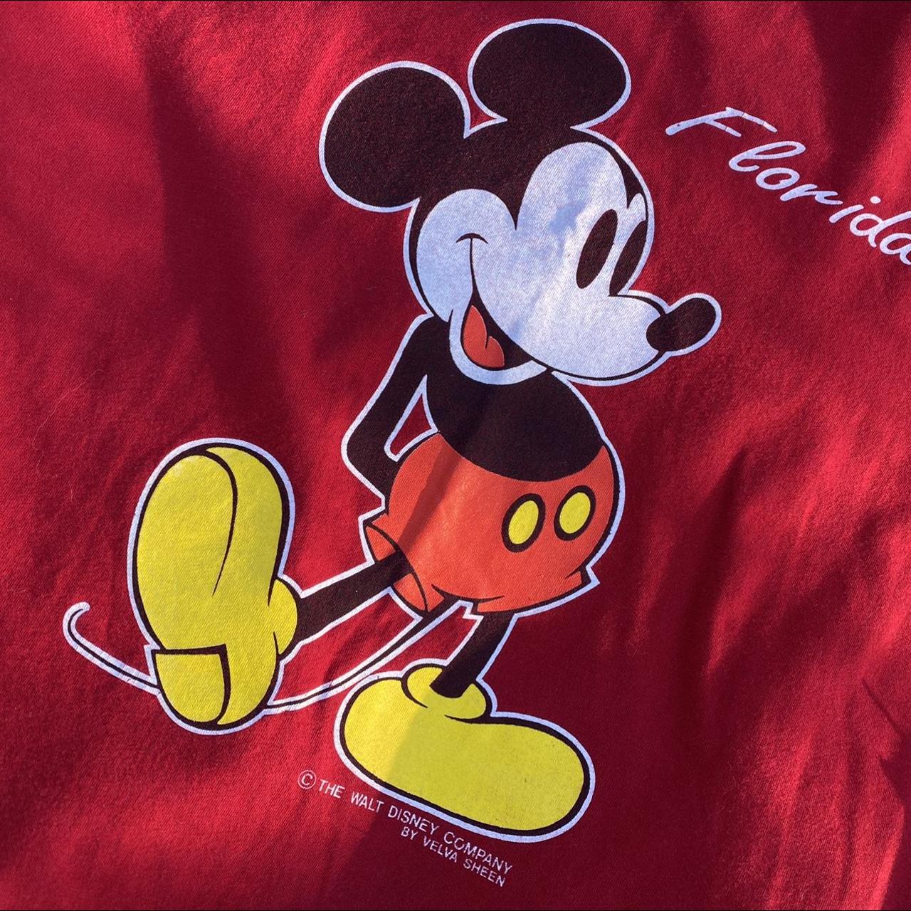 Vintage 1980 Mickey Mouse Florida graphic tee 🎈 big... - Depop