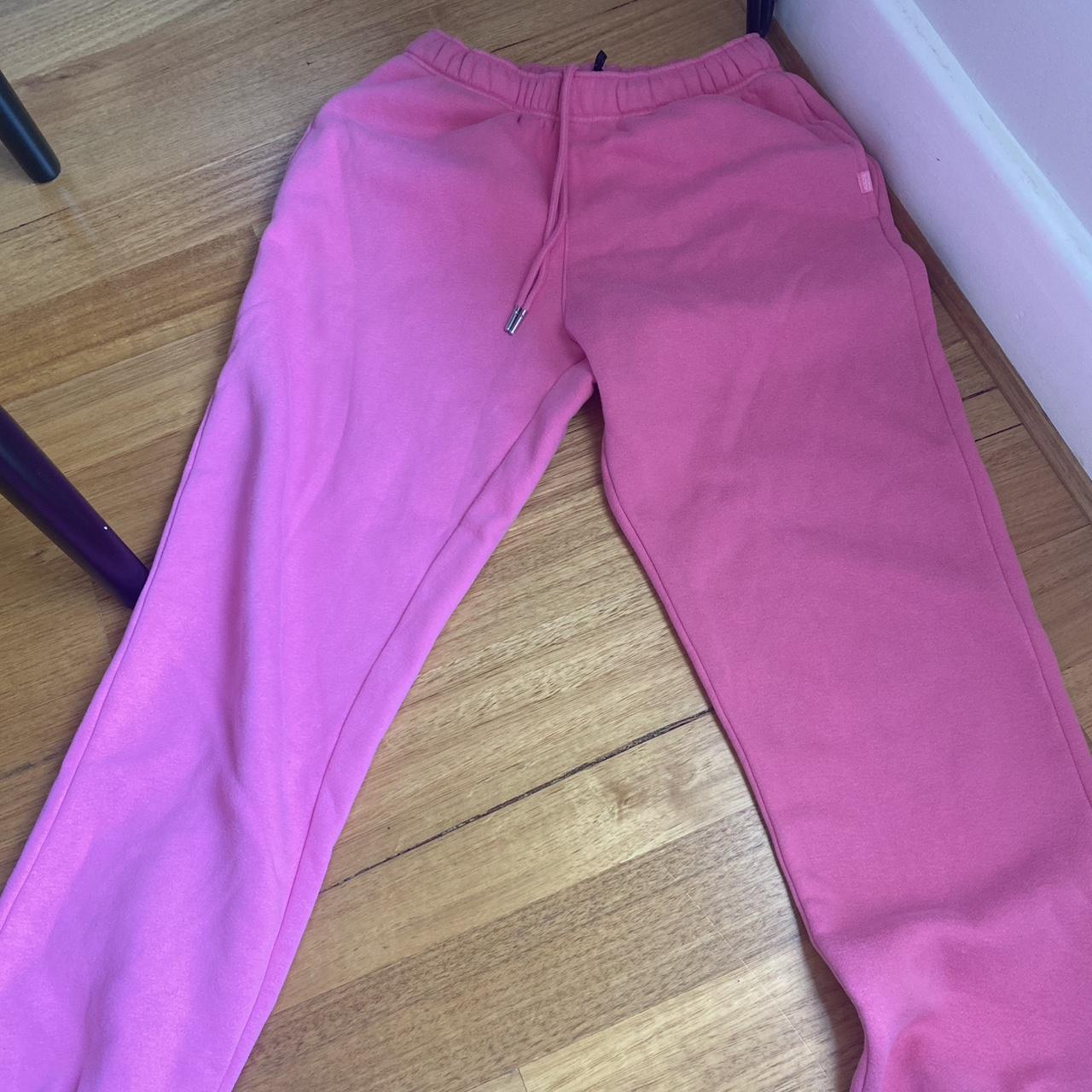 Hot pink trackies Worn once (still fluffy) - Depop