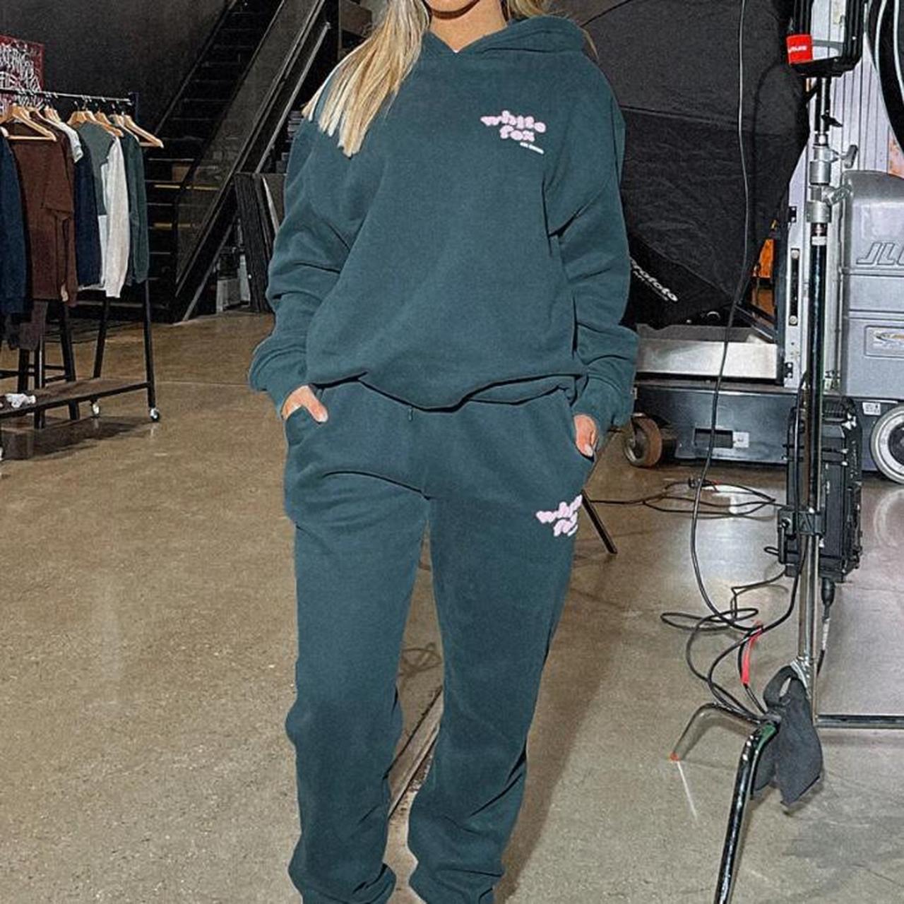 Selling this White fox tracksuit set 4th edition... | Depop