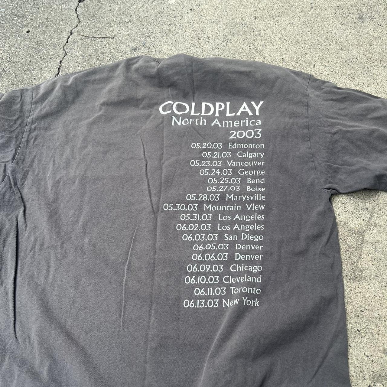 Vintage 2003 Y2K Cold Play Band Tee • Insane Find in... - Depop