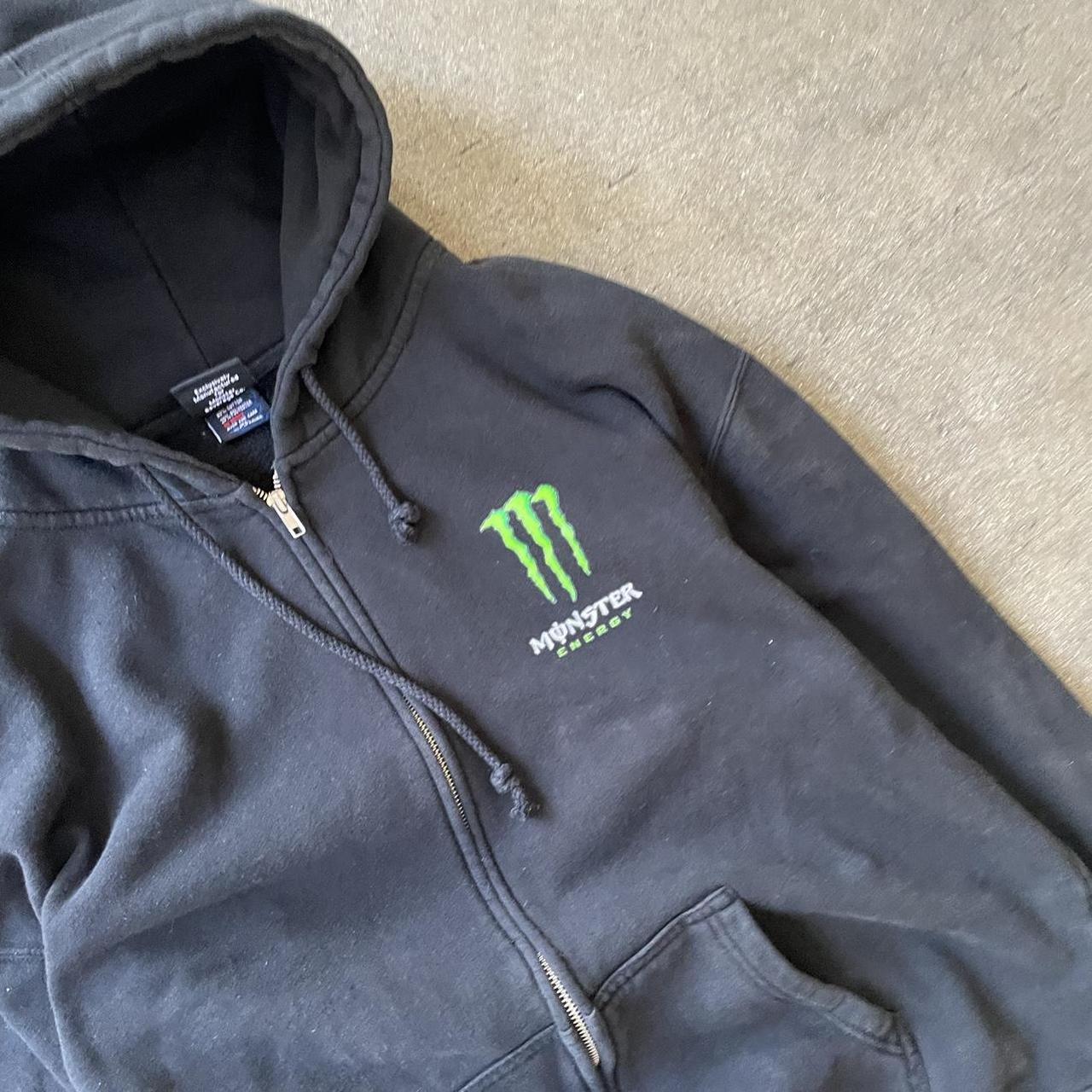 Y2K 2000s Grunge Monster Energy Hoodie XL #y2k... - Depop