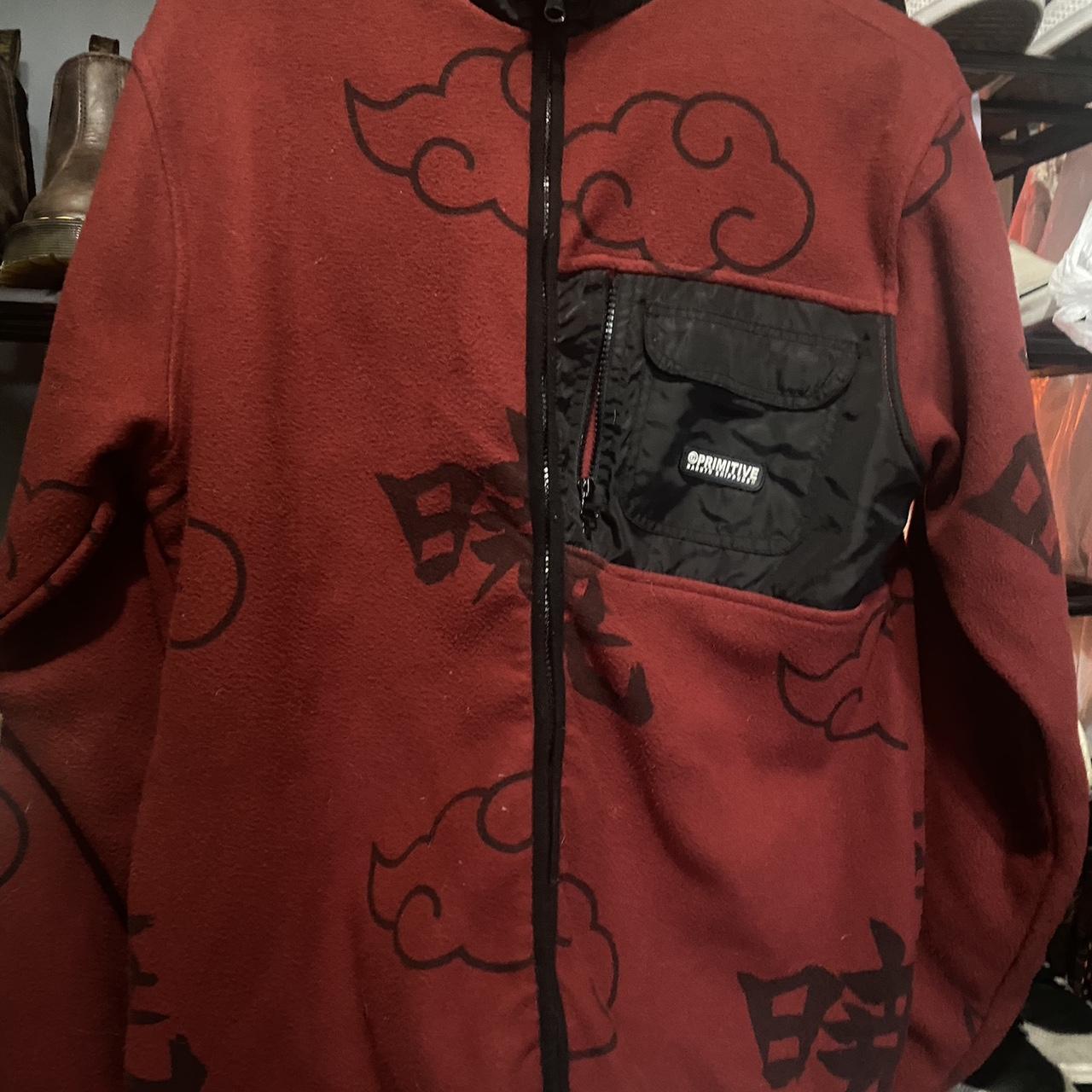 Naruto Shippuden Akatauki Jacket. It is a size small... - Depop