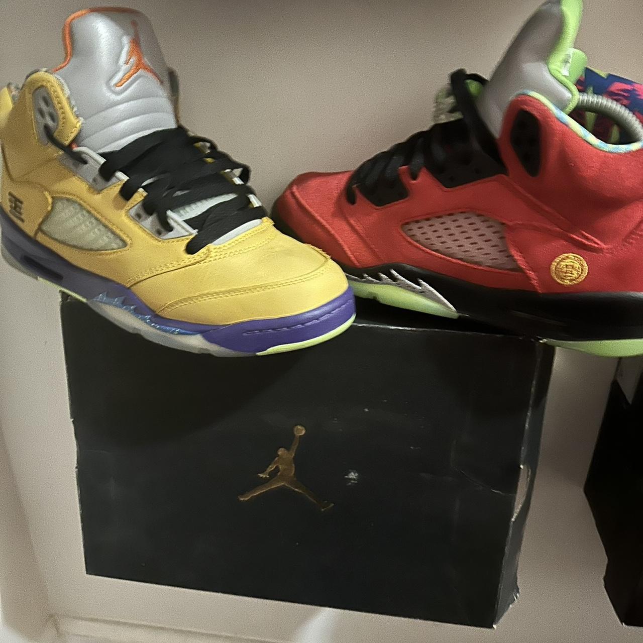 What the Jordan 5 size 7 worn once | Depop