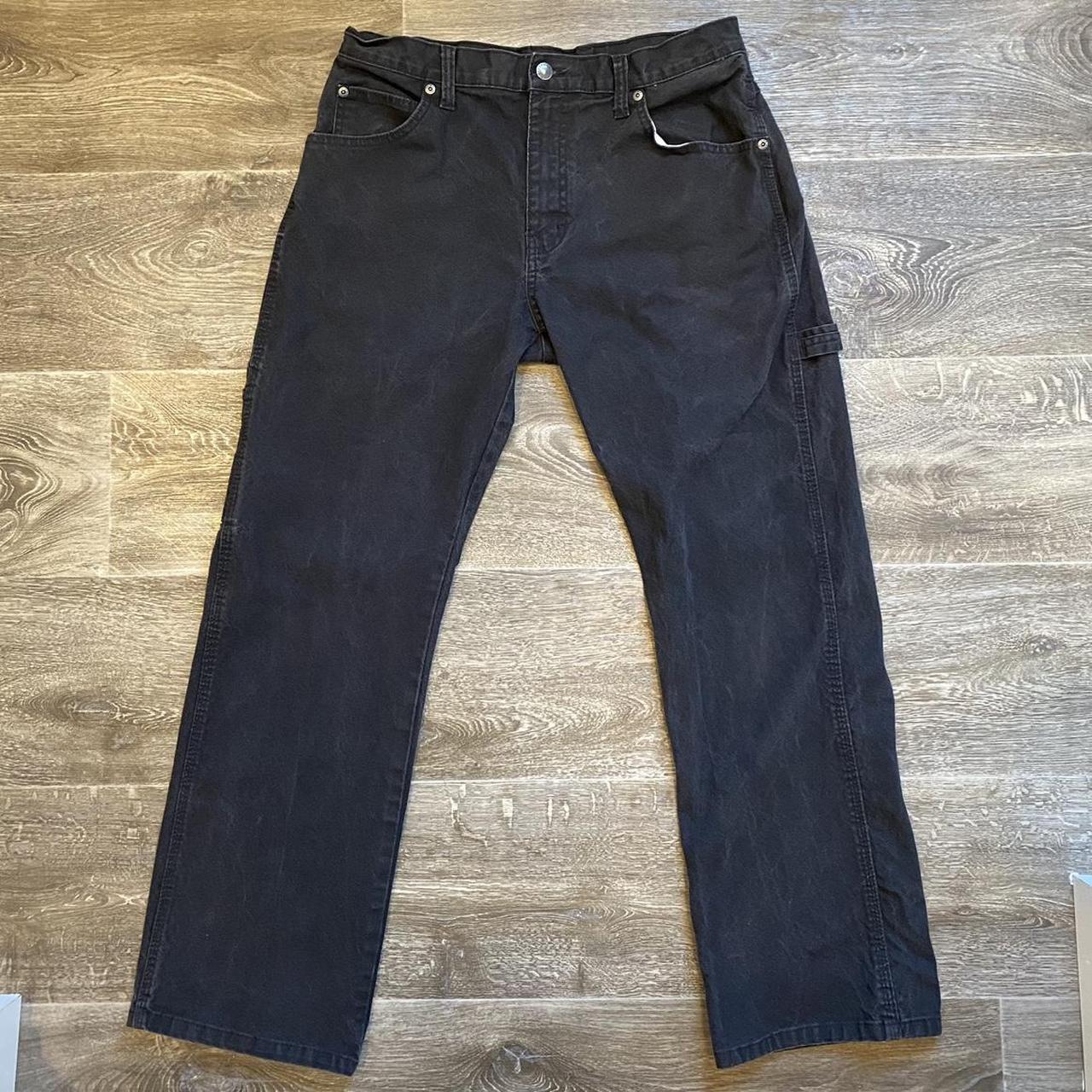 Dickies black carpenter jeans Size 30w... - Depop
