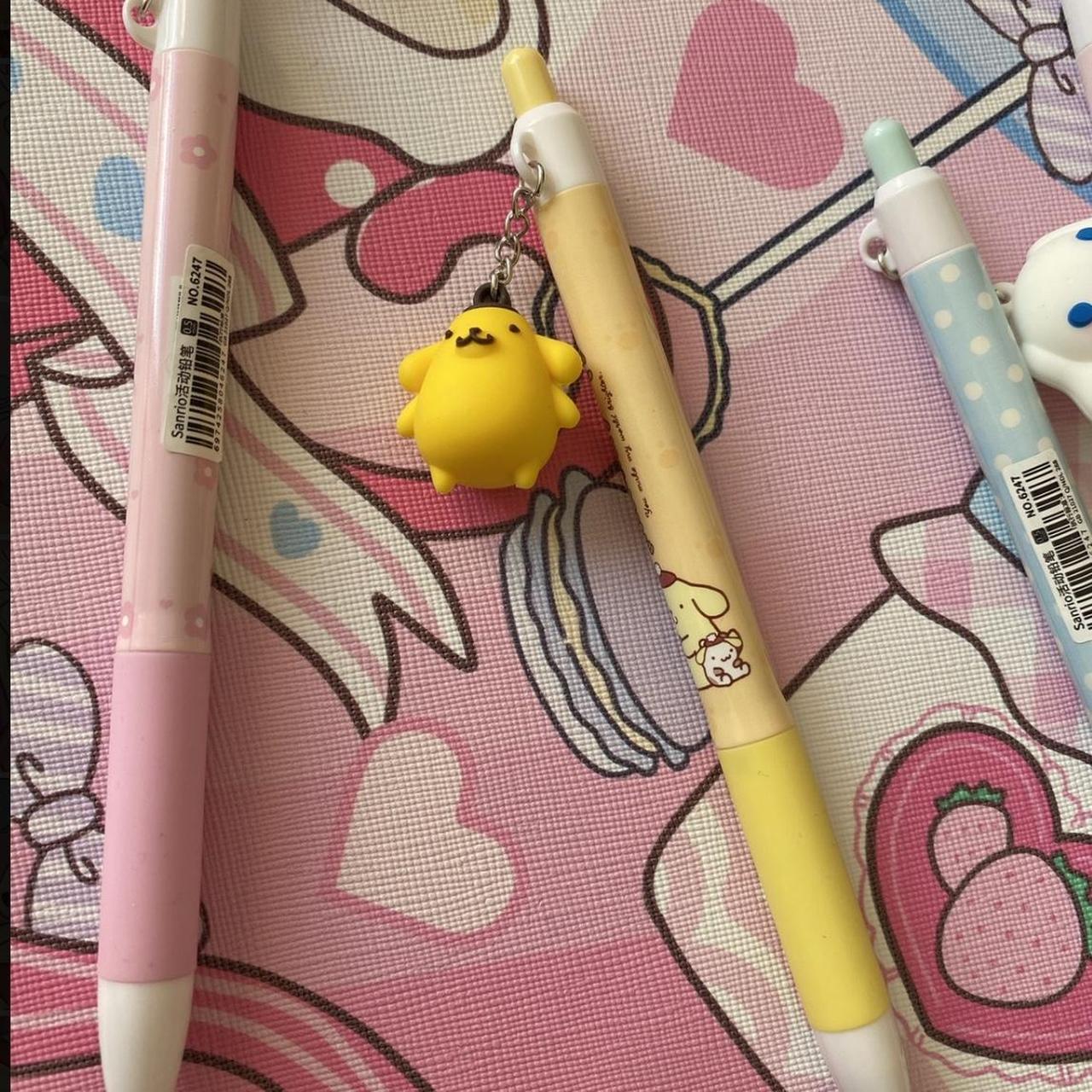 Pompom dangle pen 🤍 #sanrio #cinnamoroll #cute... - Depop