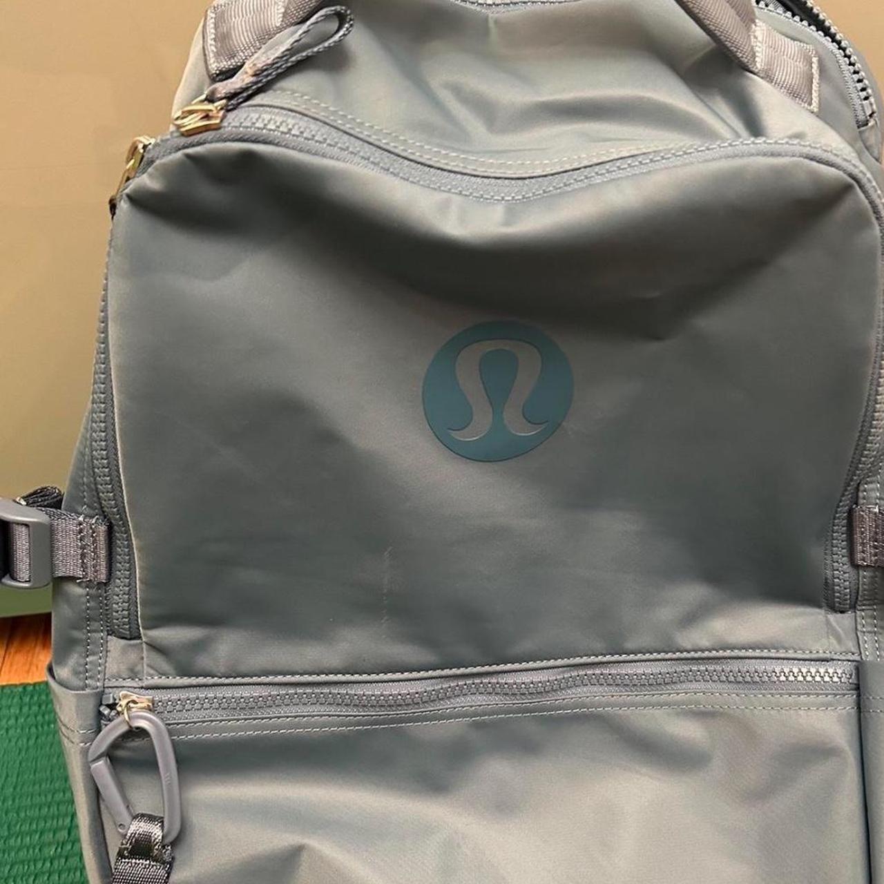 Lululemon grey and blue backpack color is different... - Depop