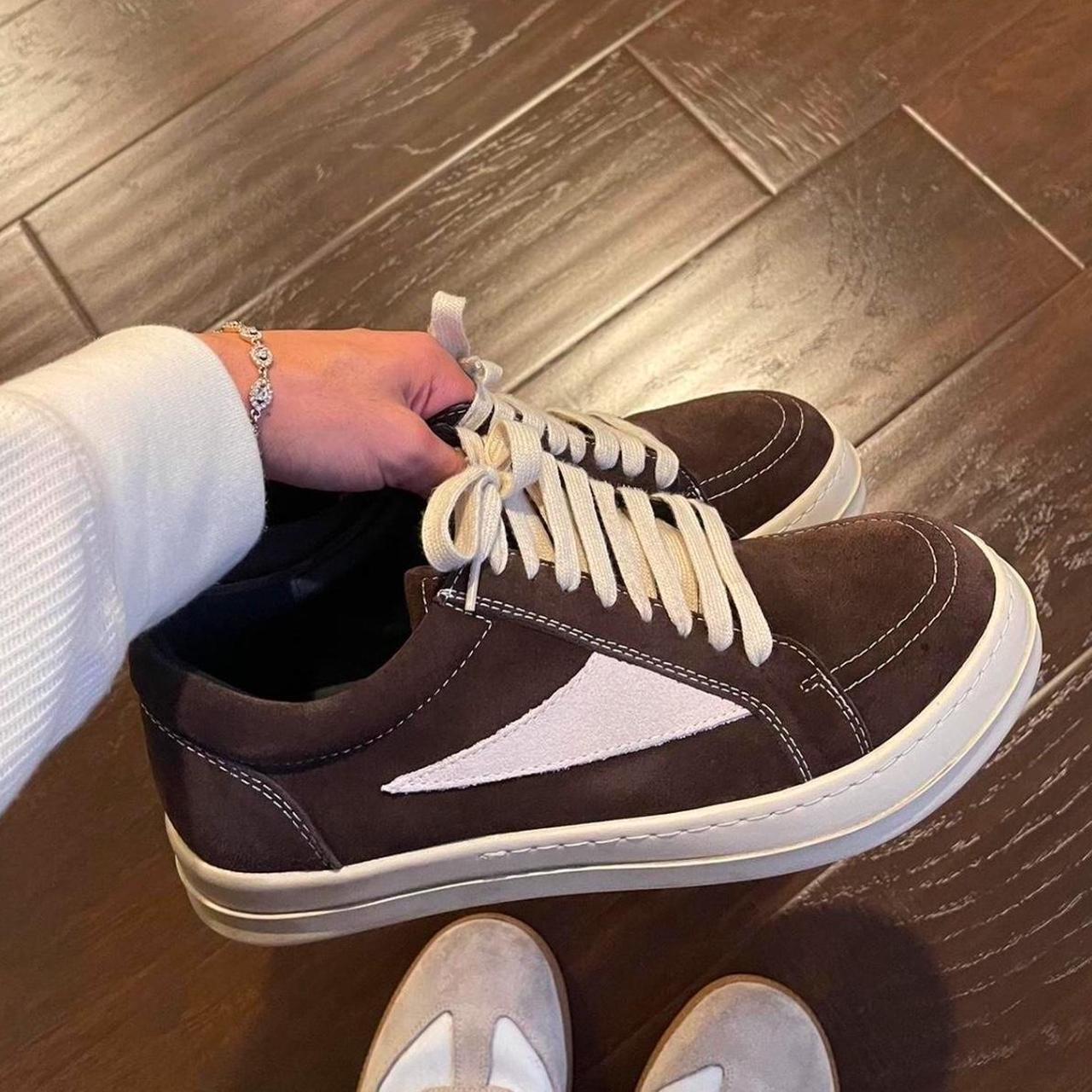 Rick Owen Vans Brown Suede Size 9.5 Worn a couple... | Depop