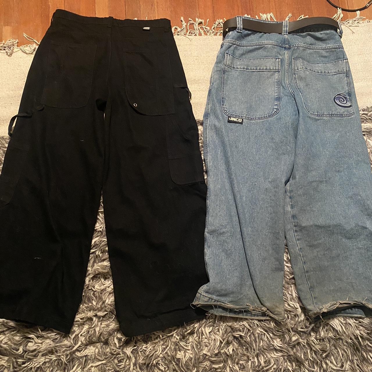 JNCO Men's Black Jeans | Depop