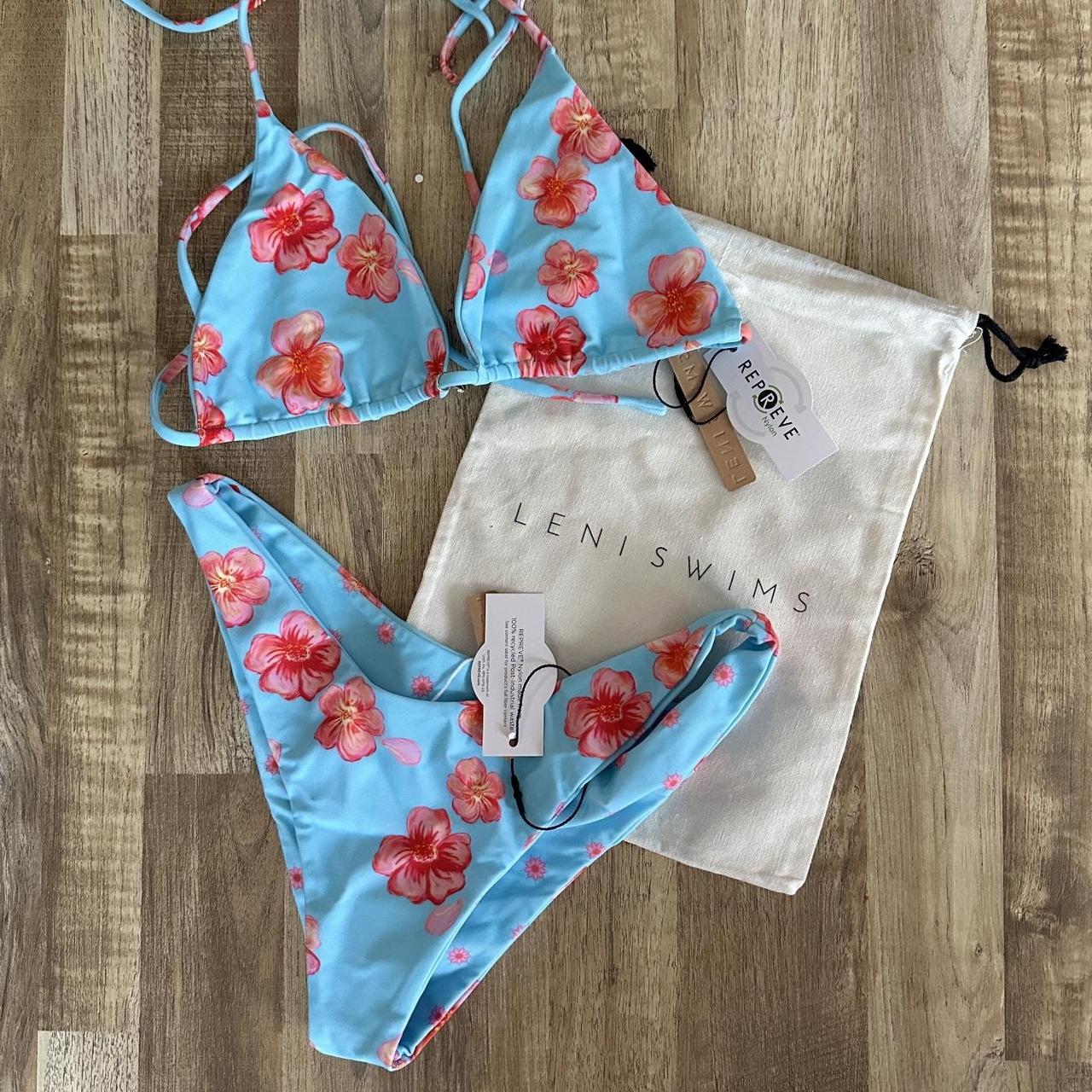 Leni Swims bikini set- blossom NWT- never... | Depop