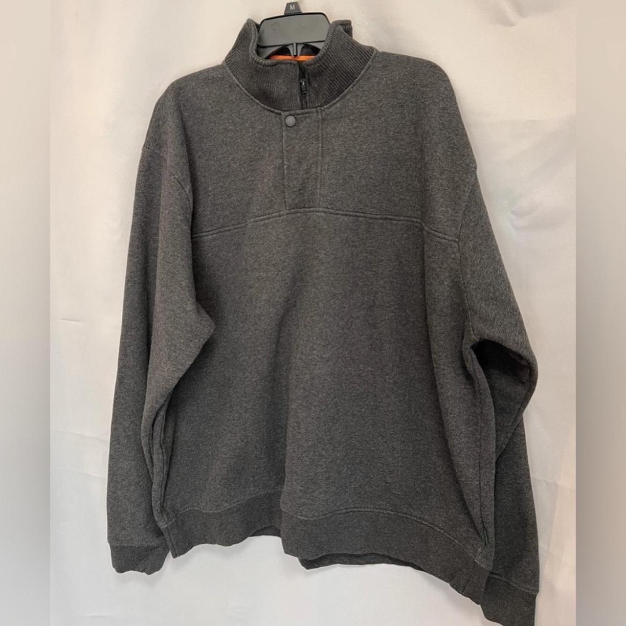 Orvis 1/4 Zip Sweater Mens XXL Gray Pullover Long... - Depop