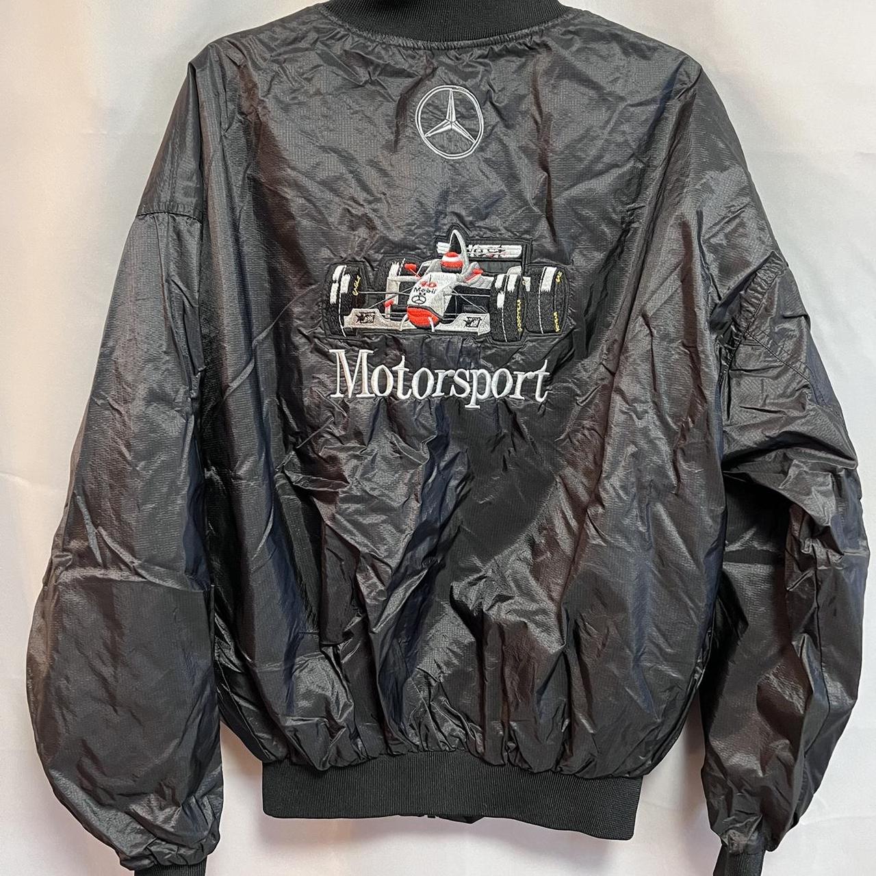 Vintage Mercedes-Benz Jacket Windbreaker Embroidered... - Depop