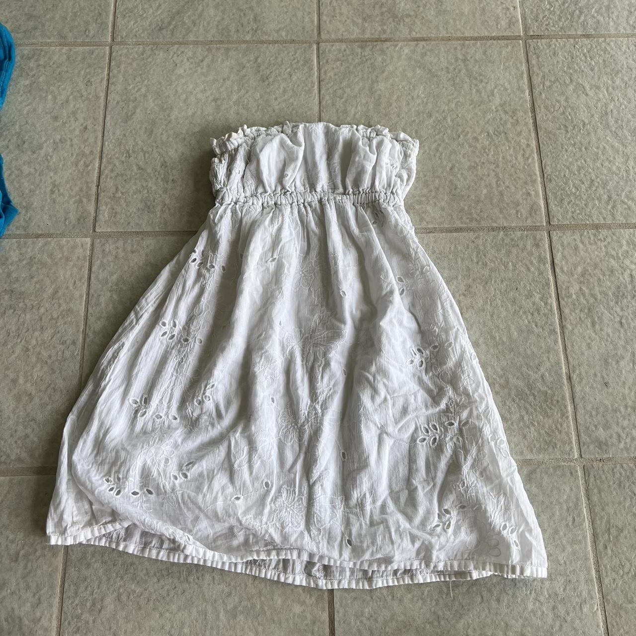 Raviya Women's White Dress | Depop