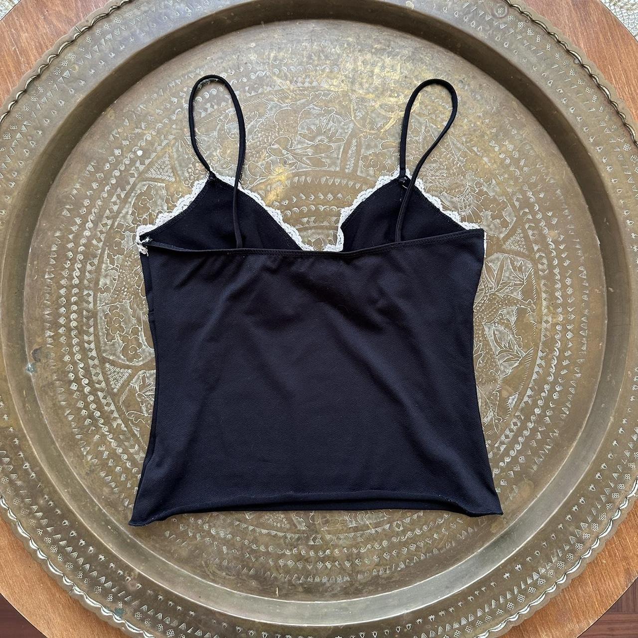 Y2K Black Lace Whimsigoth Goth Emo Cami... - Depop