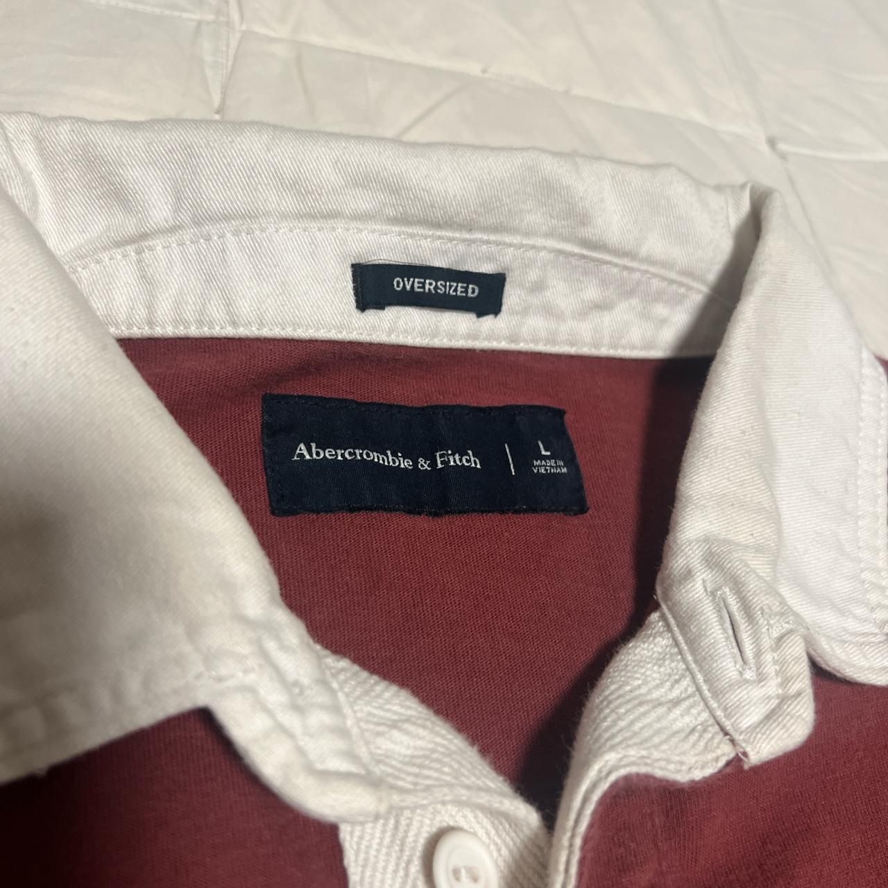 Oversized large Abercrombie & Fitch long-sleeved... - Depop